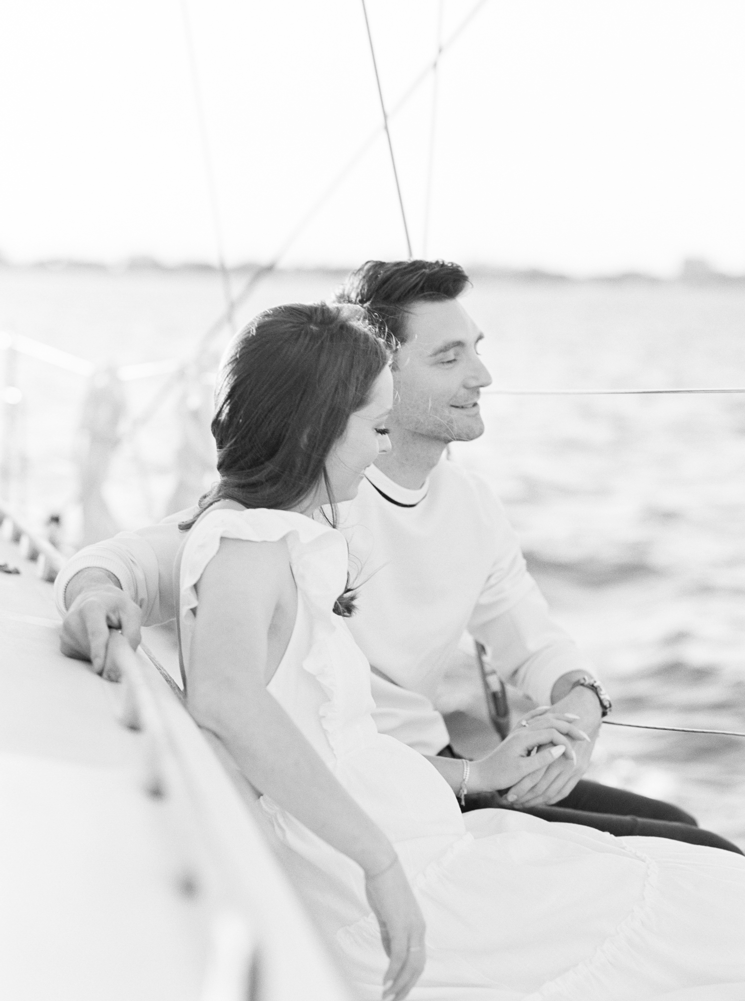 Sailboat Engagement Photos: Tre and Easton - sarahnannphotography.com