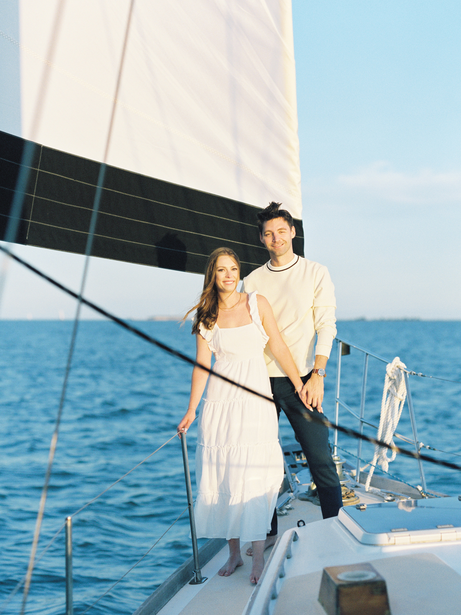 Sailboat Engagement Photos: Tre and Easton - sarahnannphotography.com
